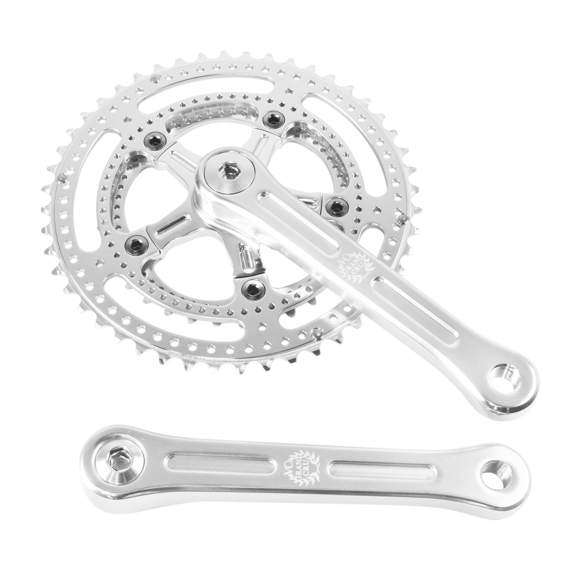 Velo Orange Grand Cru Drillium 110 Fluted Double Crankset – Cycle ...