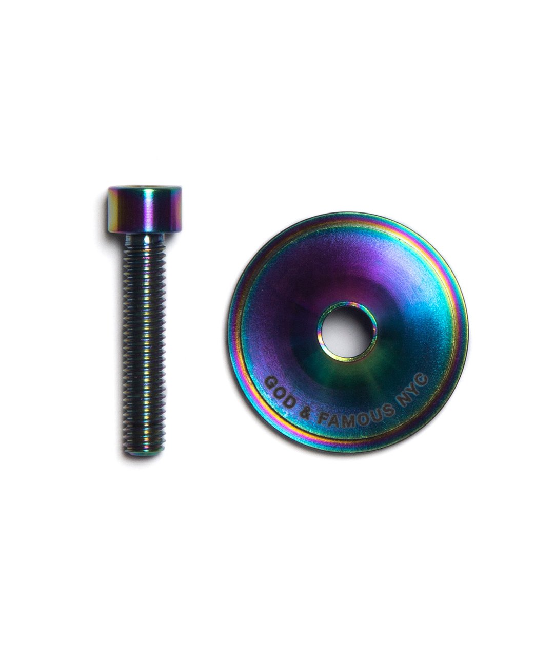 God & Famous Team Titanium Top Cap with Ti Bolt – Cycle Project Store