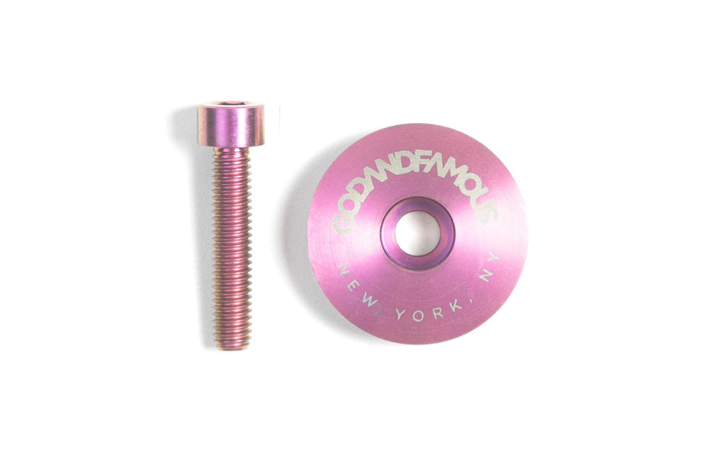 God & Famous Team Titanium Top Cap with Ti Bolt – Cycle Project Store